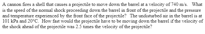 Solved A cannon fires a shell that causes a projectile to | Chegg.com