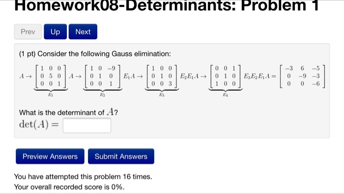 Solved Consider the following Gauss elimination: What is | Chegg.com Solved Consider the following Gauss elimination: What is | Chegg.com