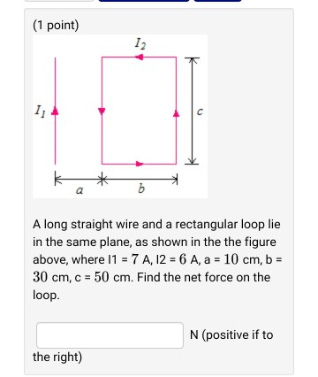 Solved A long straight wire and a rectangular loop lie in | Chegg.com