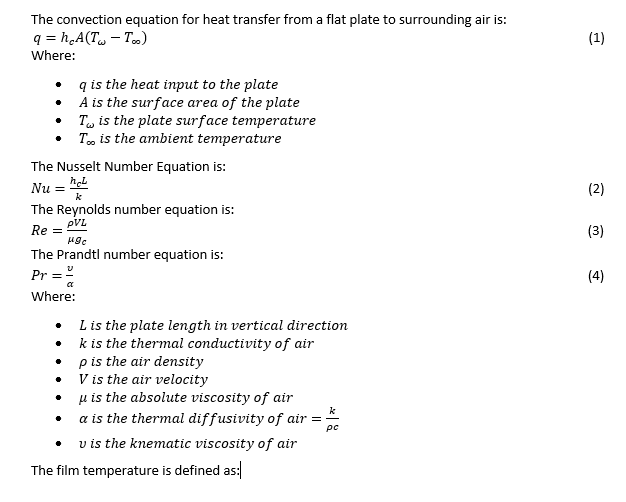 Solved Solve the convection equation for heat transfer from | Chegg.com