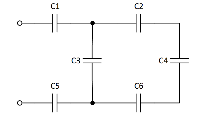 Solved Find the value of the total capacitance of the | Chegg.com