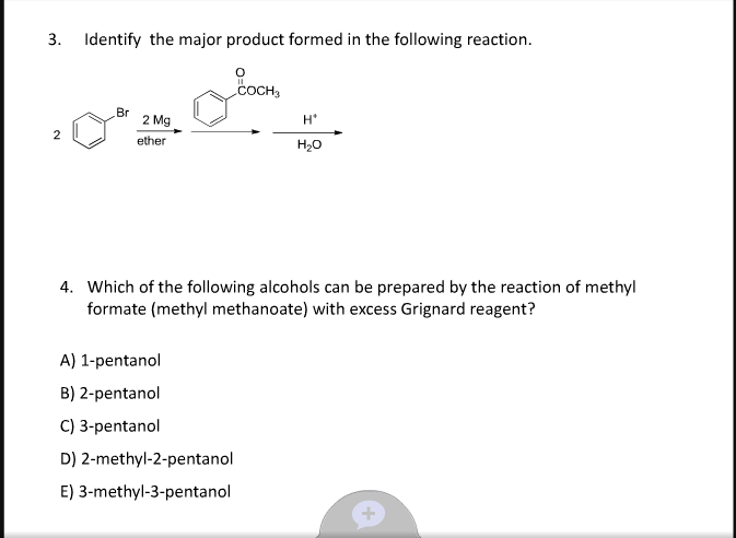 Solved 3. Identify the major product formed in the following | Chegg.com
