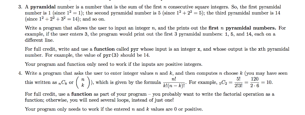 Solved 3. A pyramidal number is a number that is the sum of | Chegg.com