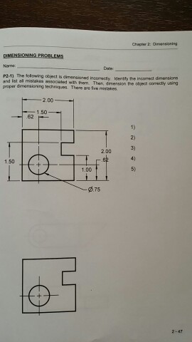 Solved Completely dimension the objects shown (by hand) | Chegg.com