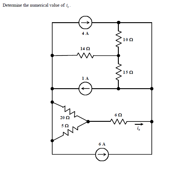 Solved Determine the numerical value of ix. | Chegg.com Solved Determine the numerical value of ix. | Chegg.com