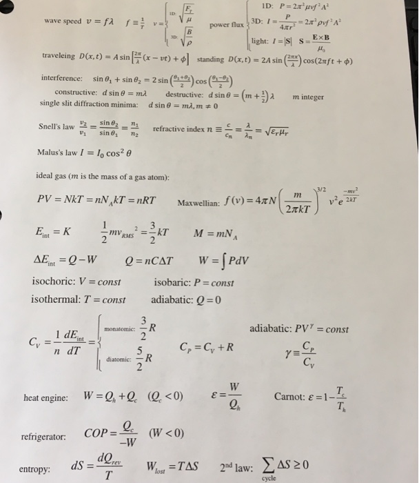 Solved Physics question, please answer all parts. Included | Chegg.com