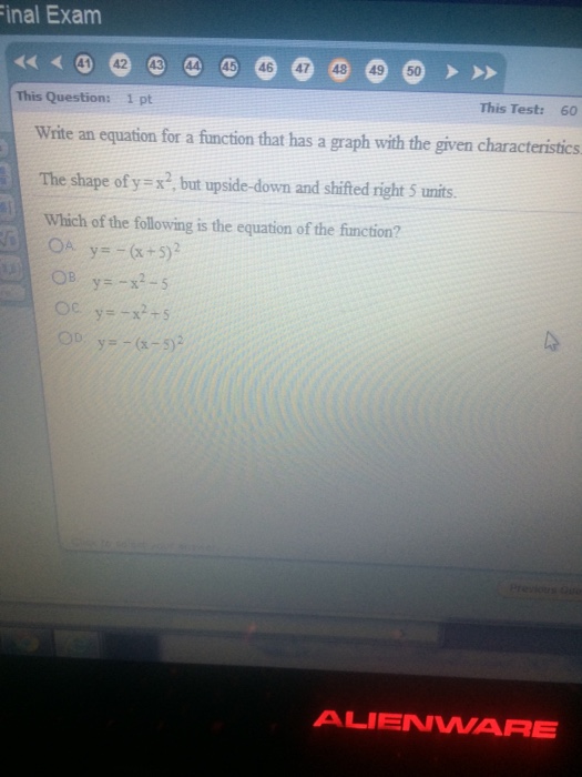 Solved Write an equation for a function that has a graph | Chegg.com