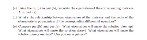 Solved 1. Converting higher order DEs to first order systems | Chegg.com
