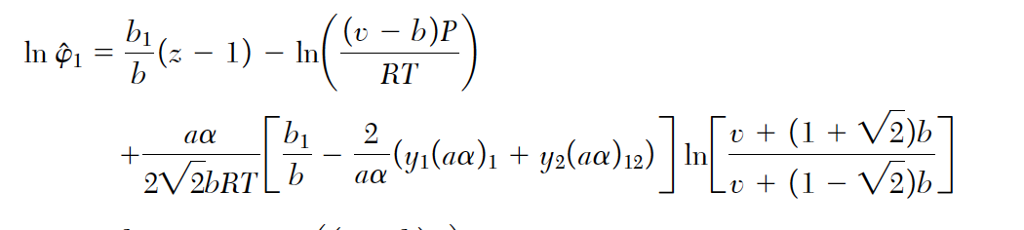 Solved Derive an equation for the fugacity coefficient of | Chegg.com