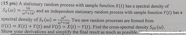 Solved A stationary random process with sample function X(t) | Chegg.com