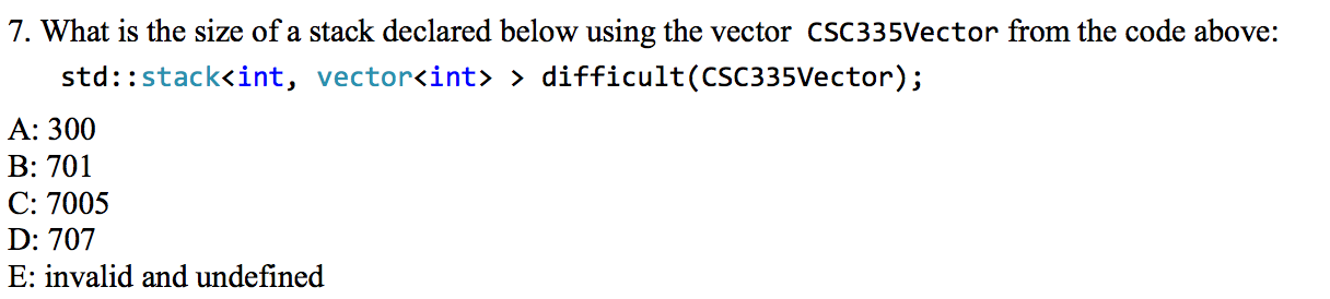 Solved What is the size of the stack? | Chegg.com
