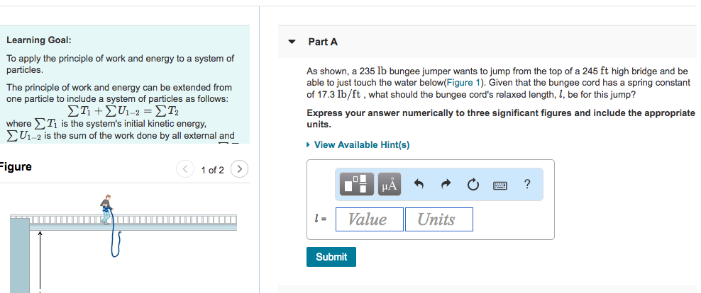 Solved Learning Goal: Part A To apply the principle of work | Chegg.com