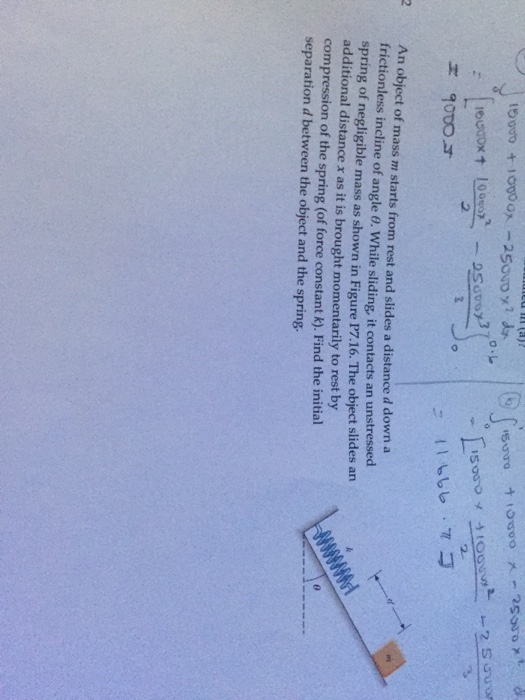 Solved An object of mass m starts from rest and slides a | Chegg.com
