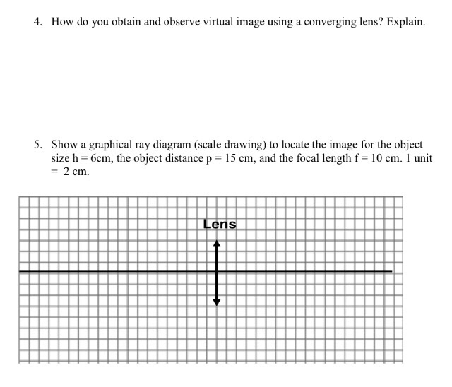 Solved 1. How do you obtain and observe virtual image using | Chegg.com