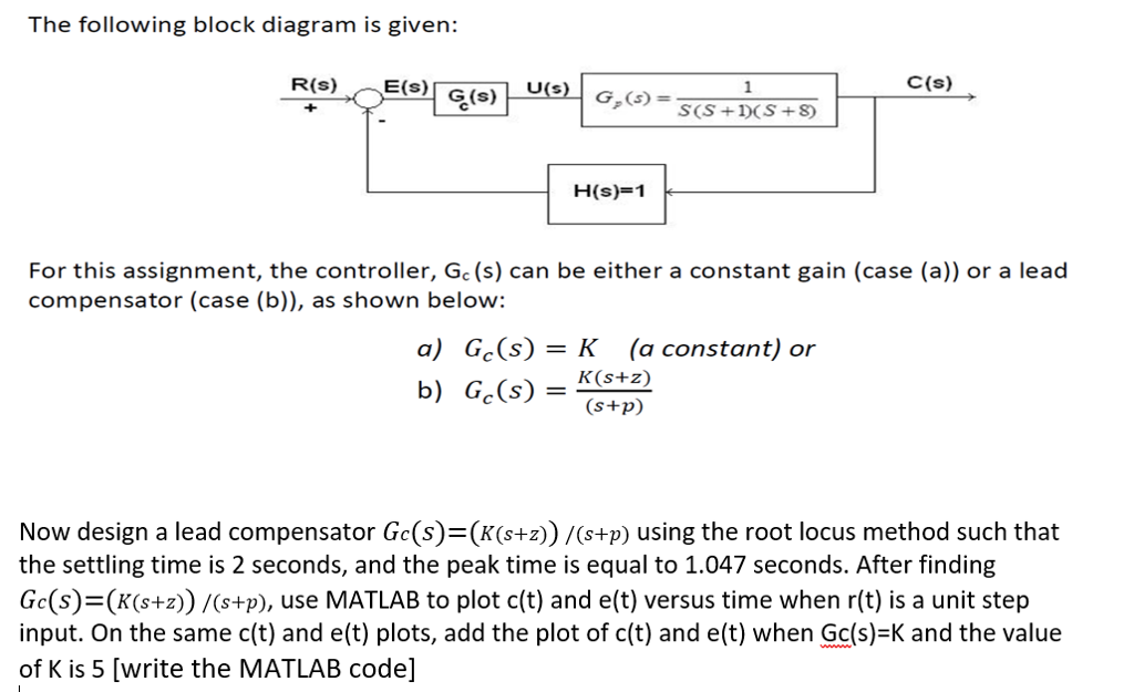 Solved The following block diagram is given: RO) QE() ?cej | Chegg.com