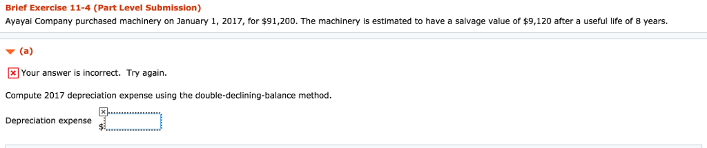 Solved Brief Exercise 11-4 (Part Level Submission) Ayayai | Chegg.com
