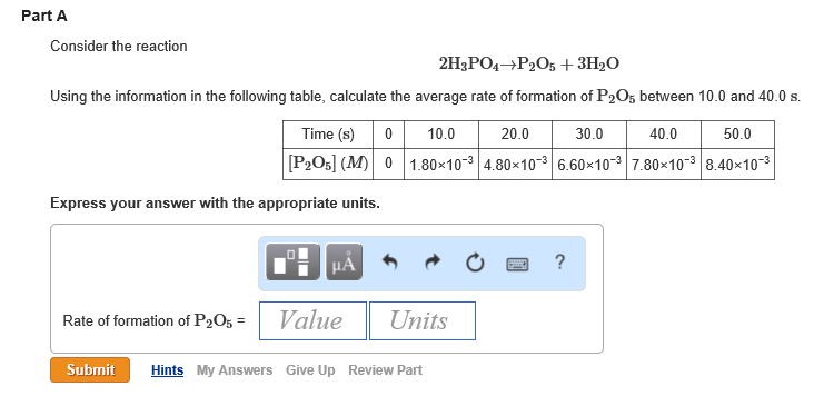 Solved To calculate average and relative reaction rates. You | Chegg.com