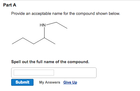 Solved Provide an acceptable name for the compound shown | Chegg.com