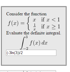 Solved Consider the function f(x)= Evaluate the definite | Chegg.com