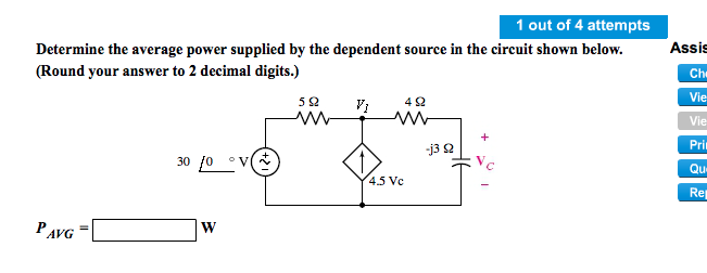 Solved Determine the average power supplied by the dependent | Chegg.com