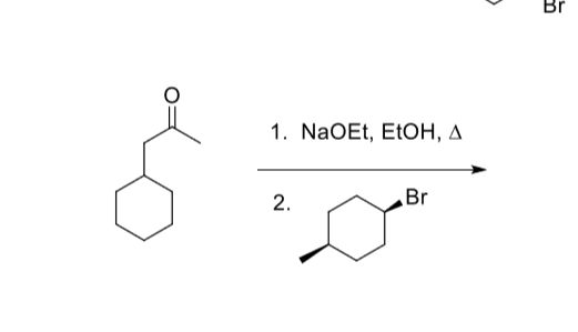 Solved Br 1. NaOEt, EtOH, ? 2. | Chegg.com