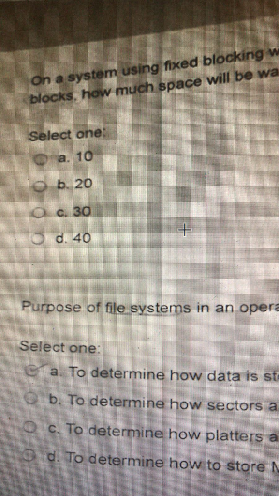 Solved On a system using fixed block with 20 bytes records | Chegg.com