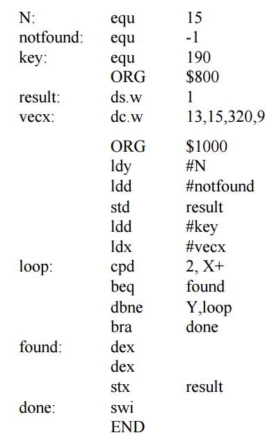 Solved Write an instruction sequence to calculate the | Chegg.com