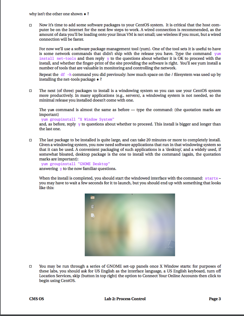 Lab 2: Process Control A brief note about type | Chegg.com