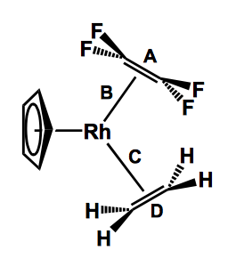 Solved For the following complex, the Rh-alkene bond lengths | Chegg.com