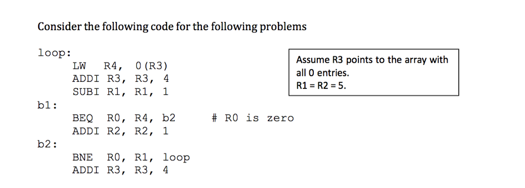 Consider the following code for the following | Chegg.com