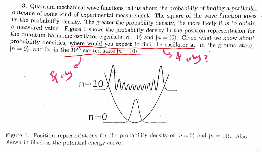 Solved 3. Quantum mechanical wave functions tell us about | Chegg.com