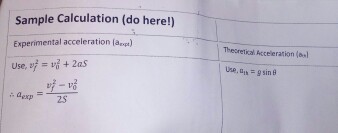 Solved Part B: Air-track experiment Calculation of | Chegg.com