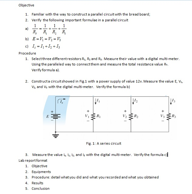 Solved Objective 1. Familiar with the way to construct a | Chegg.com