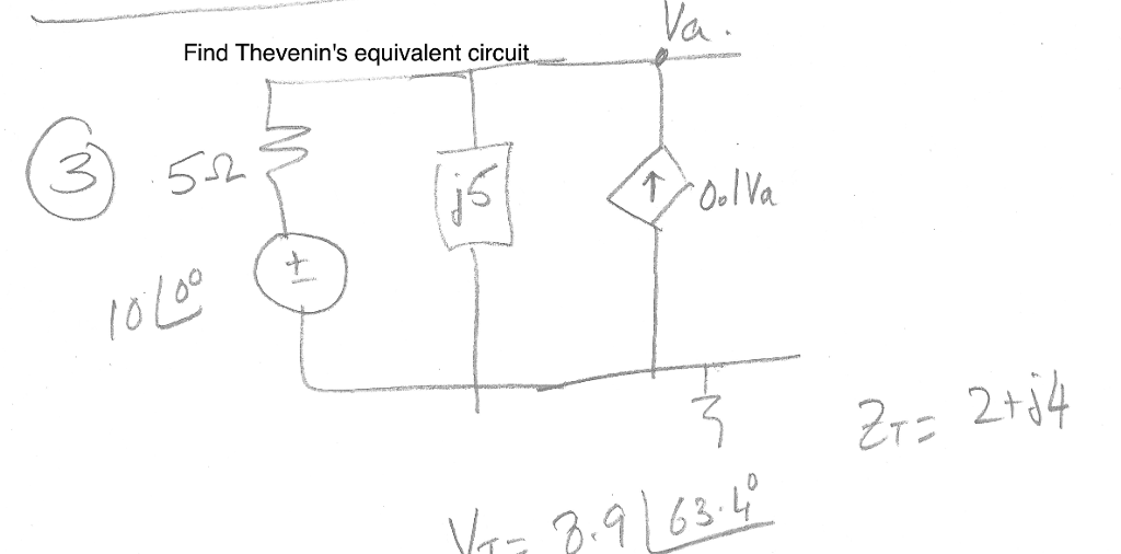Solved Find Thevenin's equivalent circuit 2+0 | Chegg.com