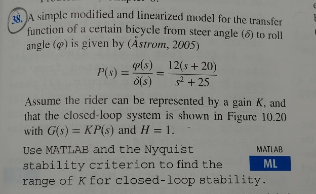Solved is. A simple modified and linearized model for the | Chegg.com