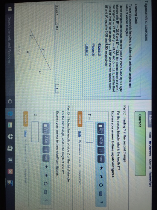Solved To use trigonometric functions to determine unknown | Chegg.com