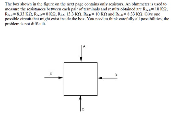 Solved The box shown in the figure on the next page contains | Chegg.com