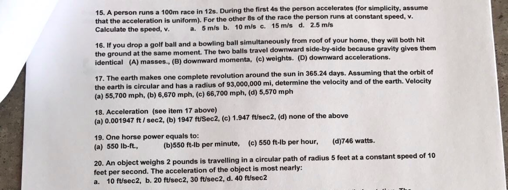 Solved Problem 1. Multiple Choice. Select the correct option | Chegg.com