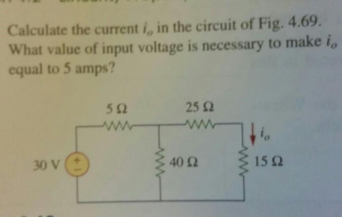 Solved calculate current io in the circuit of fig 4.69 what | Chegg.com Solved calculate current io in the circuit of fig 4.69 what | Chegg.com