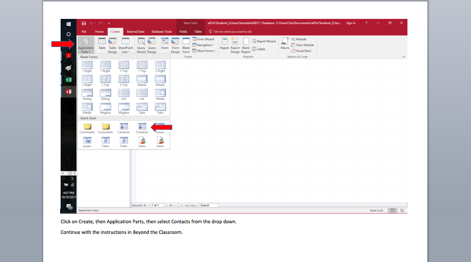 lable Tools Fle Home External Data Database Tools | Chegg.com