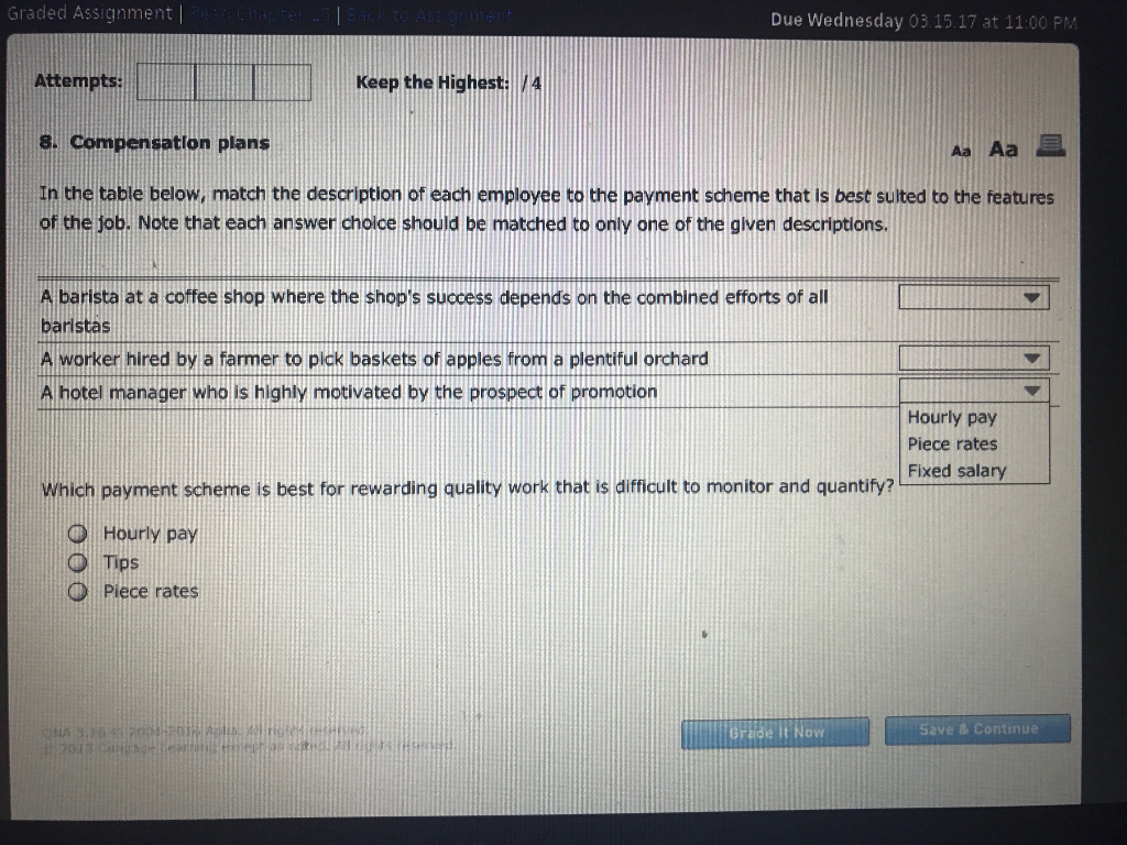 Solved In the table below, match the description of each | Chegg.com