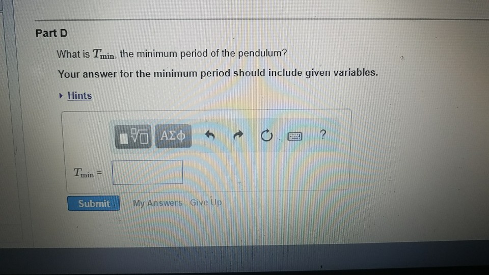Solved Part D What is Tmin, the minimum period of the | Chegg.com