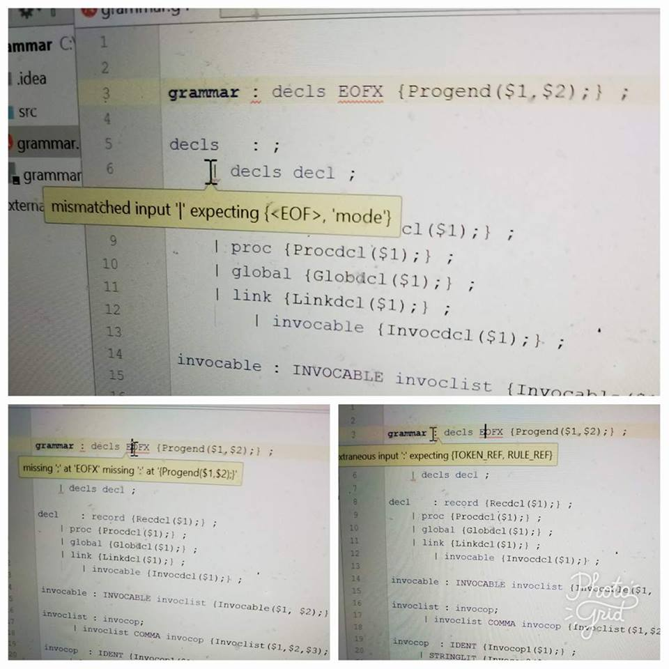 Solved Hi I am trying to convert a YACC grammar file into | Chegg.com