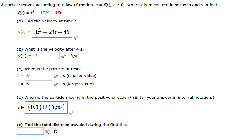 Solved A particle moves according to a law of motion s = | Chegg.com