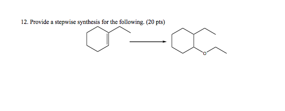 Solved Provide a stepwise synthesis for the following. | Chegg.com