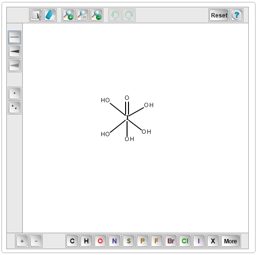 Solved Draw paraperiodic acid, H5IO6. I tried this and it | Chegg.com