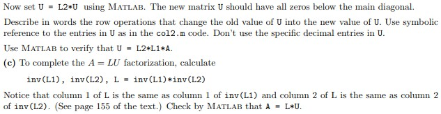 LAB 3: LU Decomposition and Determinants In this lab | Chegg.com