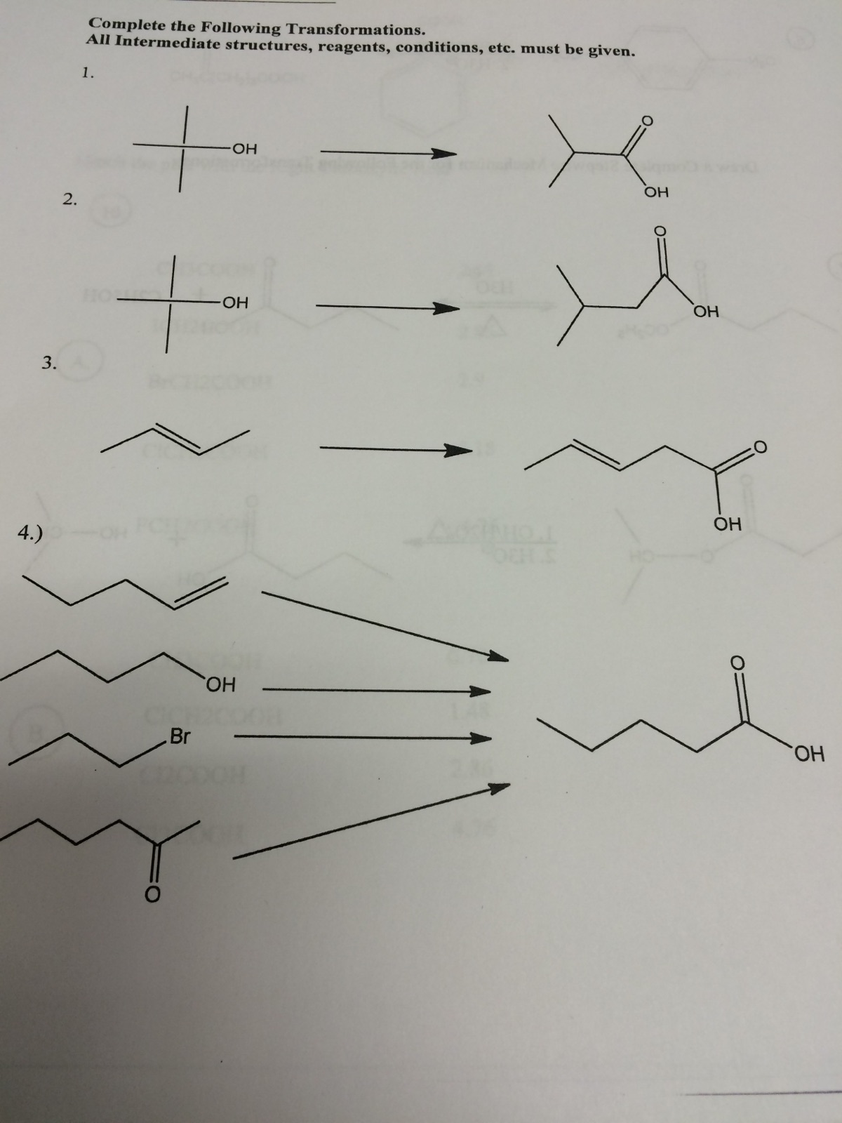 Solved Complete the Following Transformations. All | Chegg.com