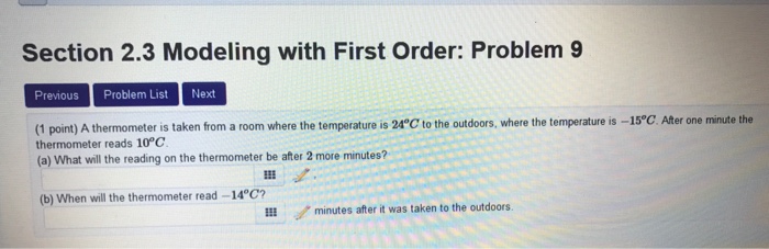 Solved Section 2 3 Modeling With First Order Problem 8