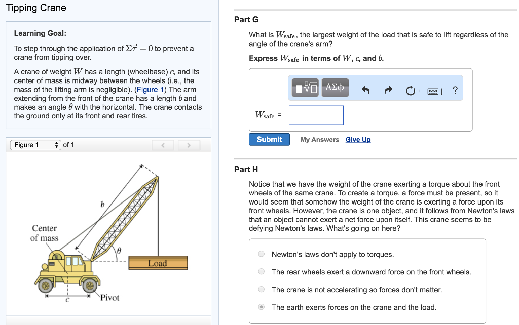 Solved Tipping Crane Part G Learning Goal To step through | Chegg.com